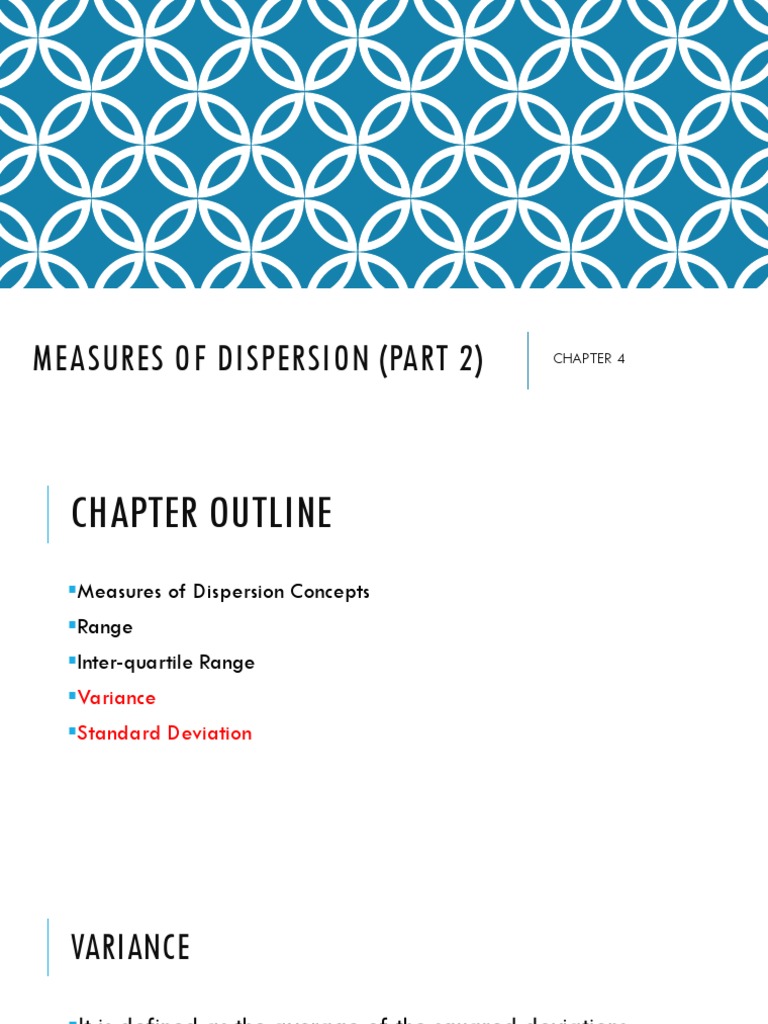 Measures of Dispersion (Part 2) | Download Free PDF | Variance ... Measures of Dispersion (Part 2) | Download Free PDF | Variance ...