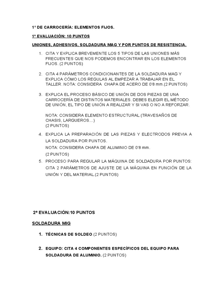 ELEMENTOS FIJOS 19 Enero | PDF