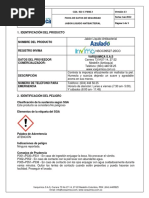 Hoja de Seguridad Detergente en Polvo | PDF | Detergente | Agua