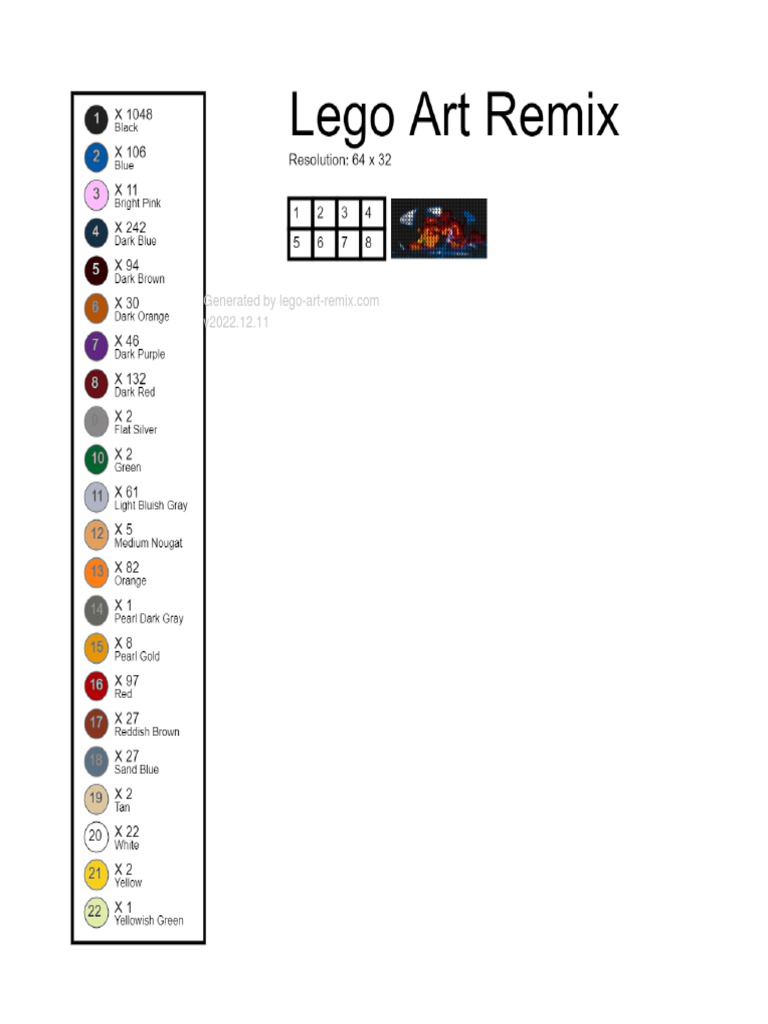 Lego Art Remix Instructions | PDF