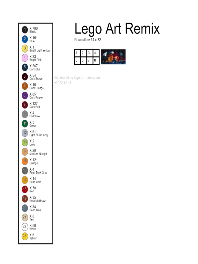 Lego Art Remix Instructions | PDF | Home & Garden