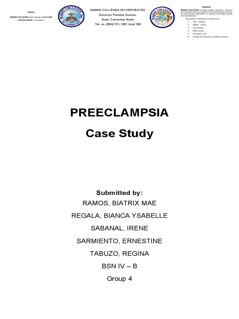Preeclampsia Case Study | PDF | Hypertension | Pregnancy