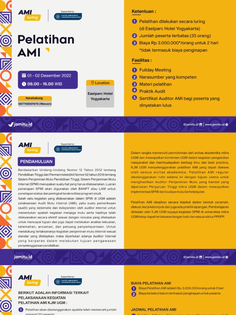 Flyer Pelatihan AMI - November | PDF