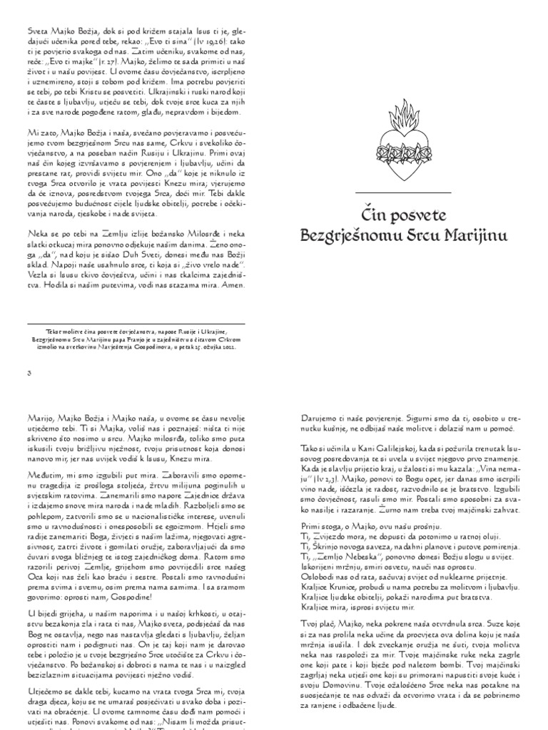 Posveta_Bezgresno_Srce_Marijino | PDF