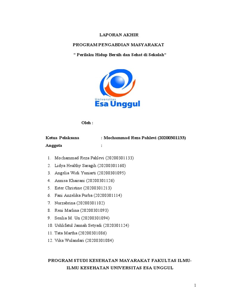 Laporan Kegiatan Penyuluhan Phbs Juni 2022 | PDF | Pengembangan Diri | Kesehatan Holistik