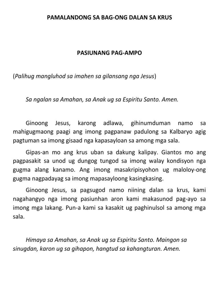 Giya para Sa Estasyon Sa Krus | PDF