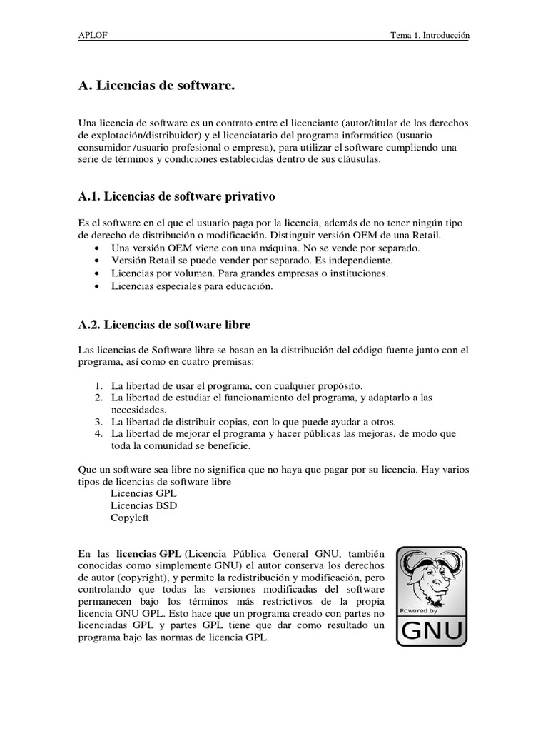 ANEXO-Licencias de Software | PDF | Software libre | Software propietario
