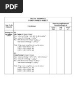 Estimation On CHB | PDF | Wall | Components
