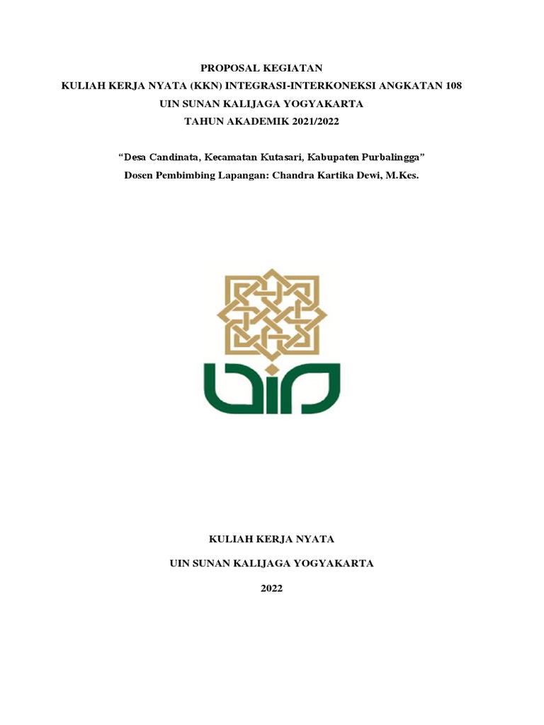 Proposal KKN 108 Candinata TTD | PDF