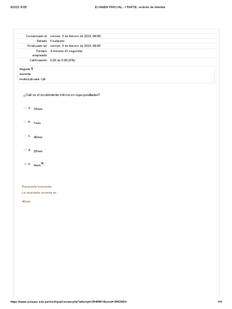 Examen Parcial - Concreto Armado I | PDF | Materiales | Ingeniería de Edificación