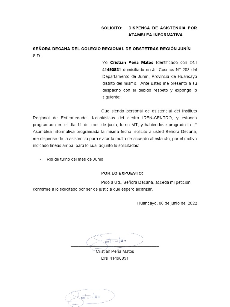 Modelo Solicitud Certificado | PDF