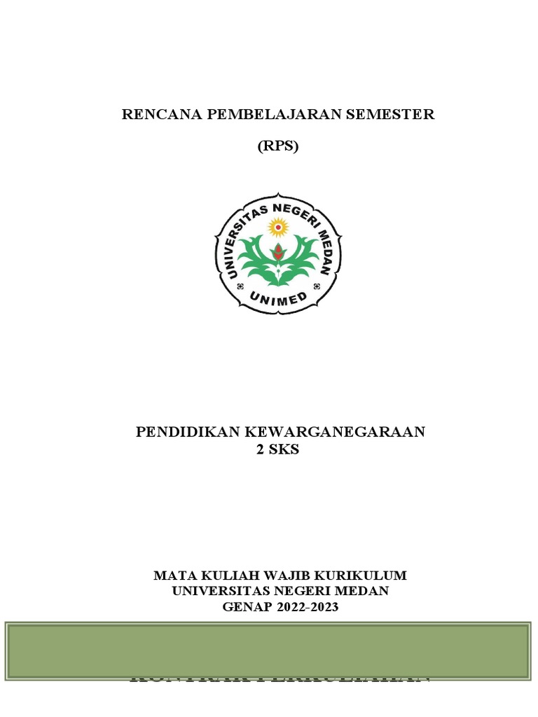 RPS PKN Genap 2022-2023 | PDF | Seni