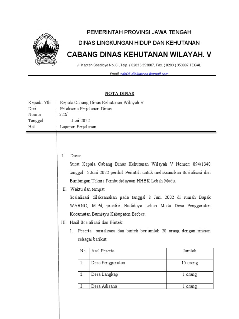 Contoh Laporan | PDF