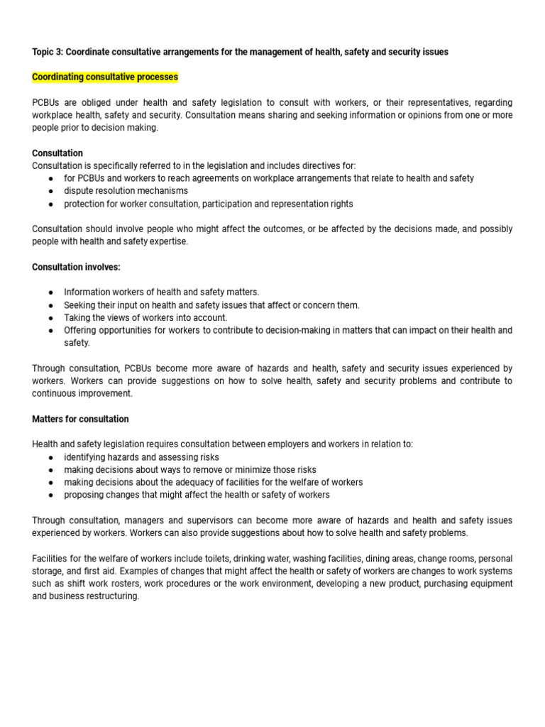 Health and Safety Consultation Strategies | PDF | Mediation ...