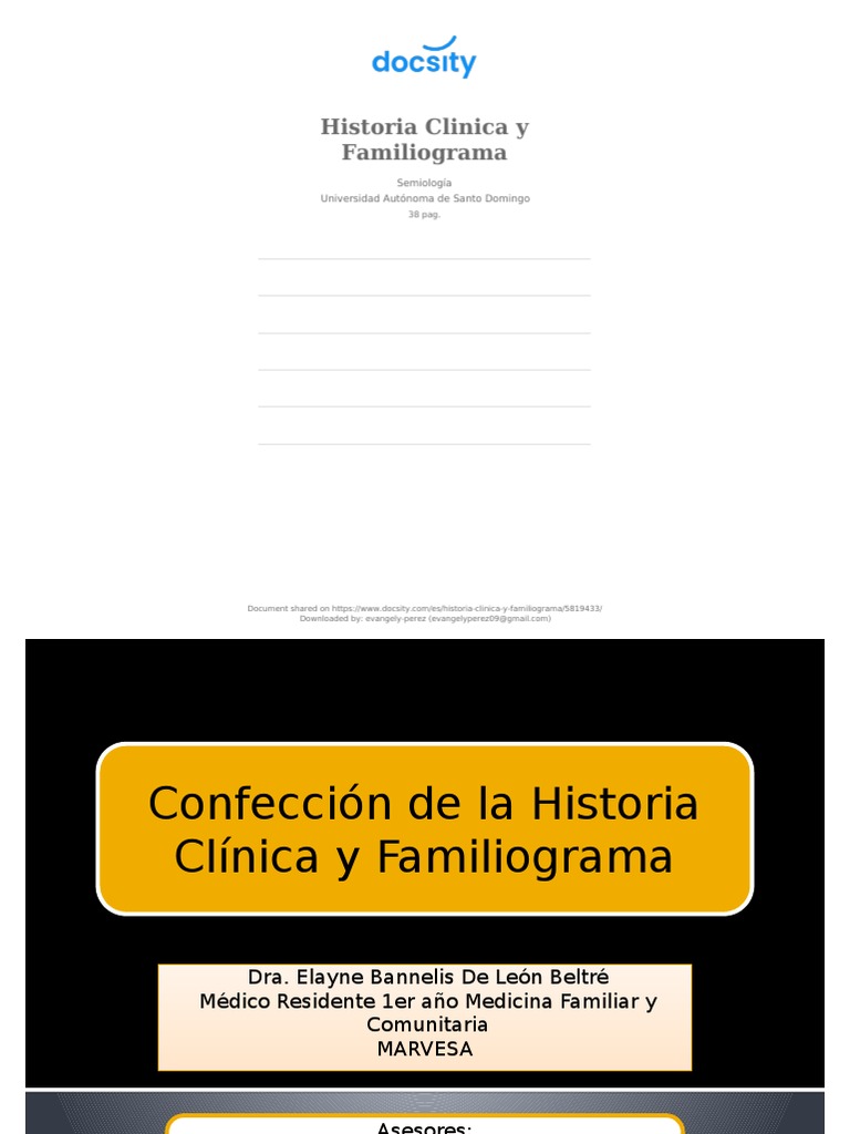 Docsity Historia Clinica y Familiograma | Descargar gratis PDF ...