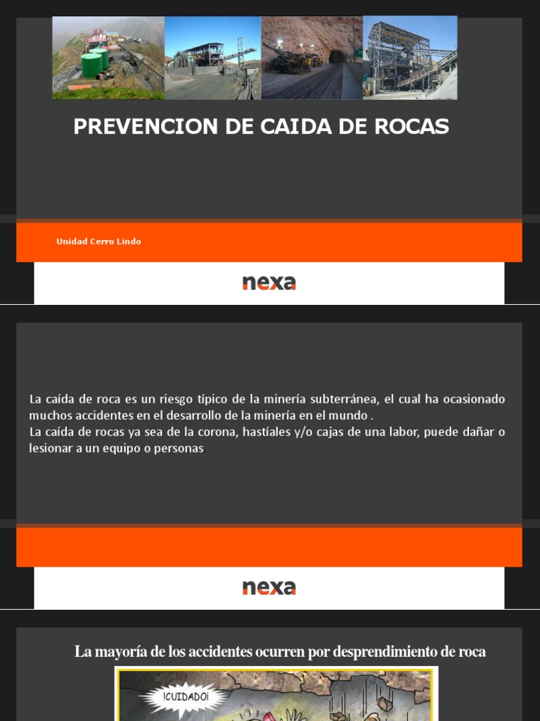 Prevencion Caida de Rocas 2022 | PDF