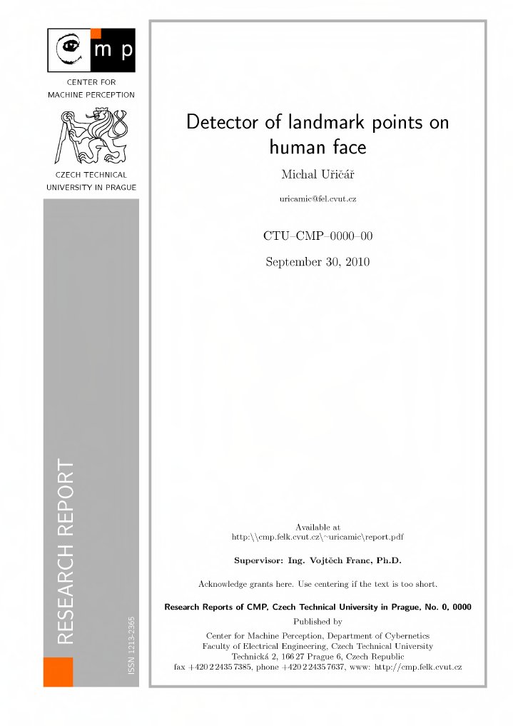 Detector of Landmark Points On Human Face: Michal U Ri C A R | PDF