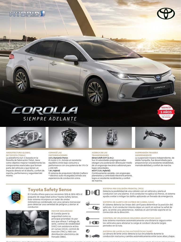 Corolla | PDF | Vehículo Híbrido Eléctrico | Ingeniería mecánica