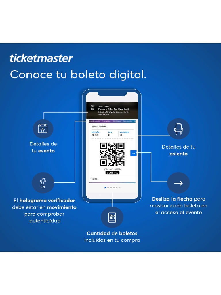 Conoce BoletoDigital Ticketmaster | PDF