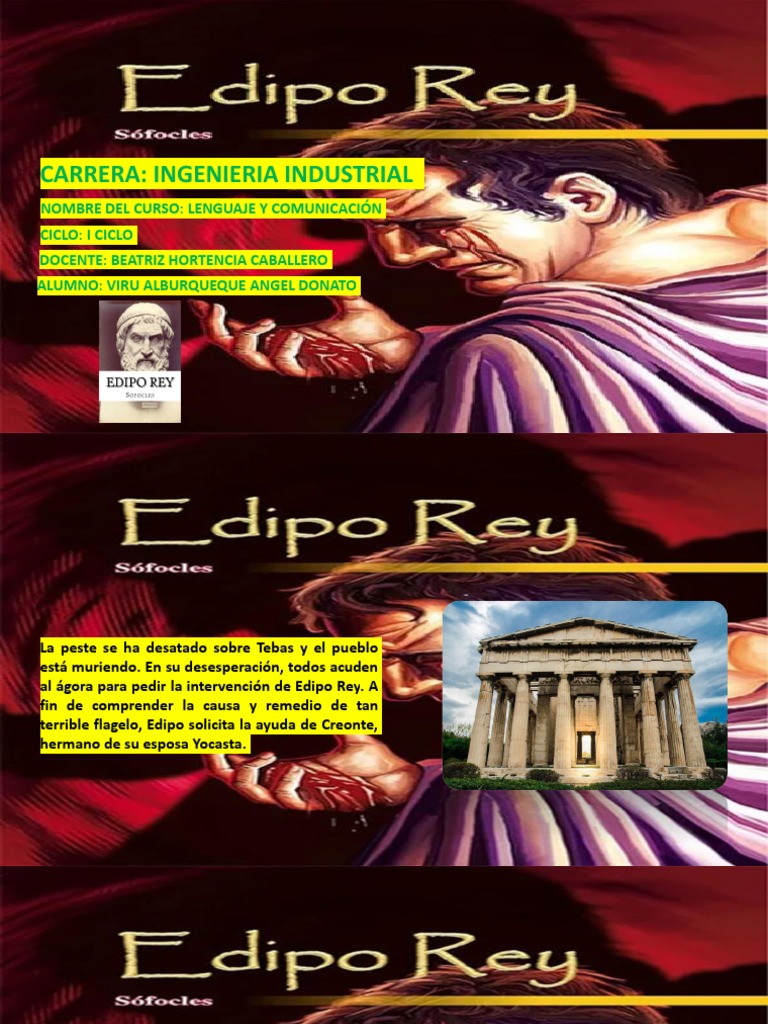 La Peste en Tebas: Edipo Rey | PDF | Edipo | Mitología tebana