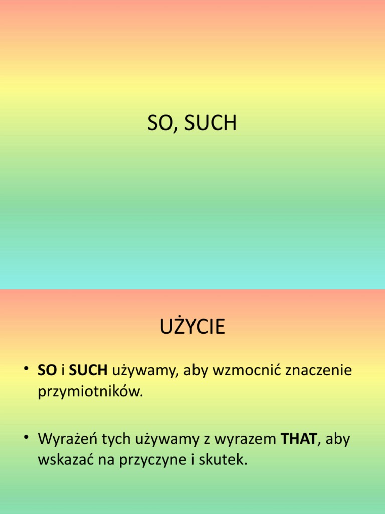 So, Such | PDF