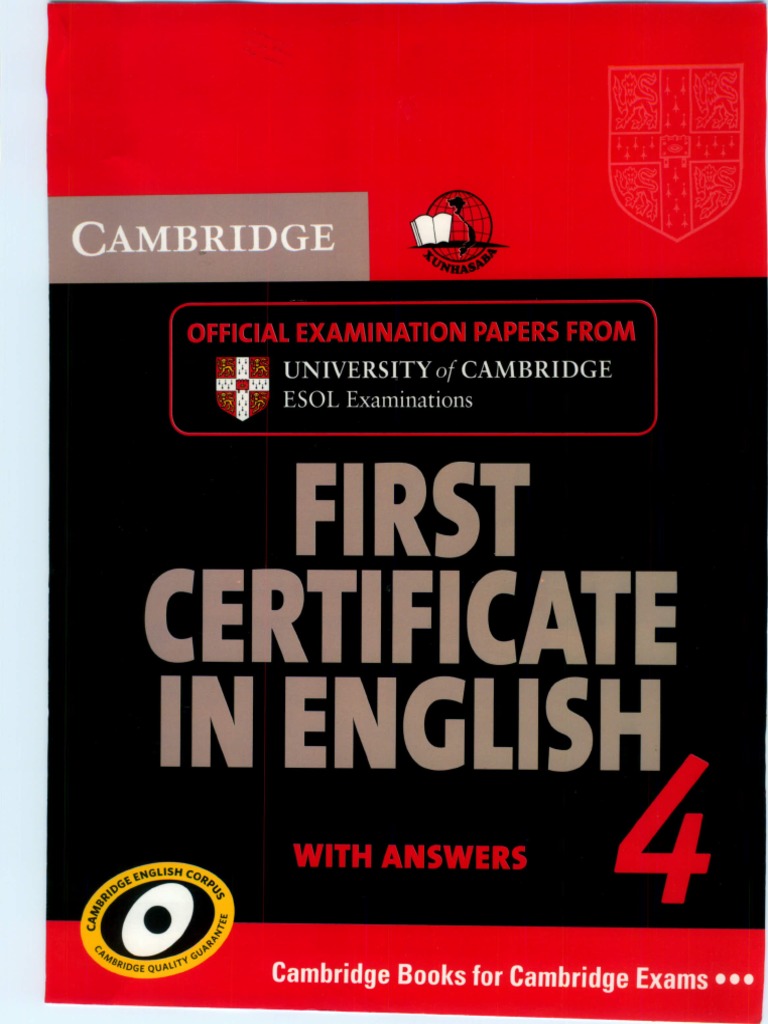 Cambridge FCE Practice Tests 2008 Volume 4 | PDF
