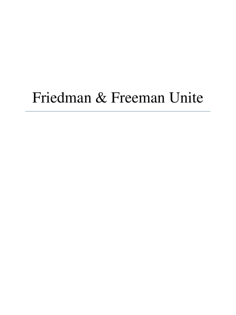 Friedman & Freeman Unite | PDF | Corporate Social Responsibility ...