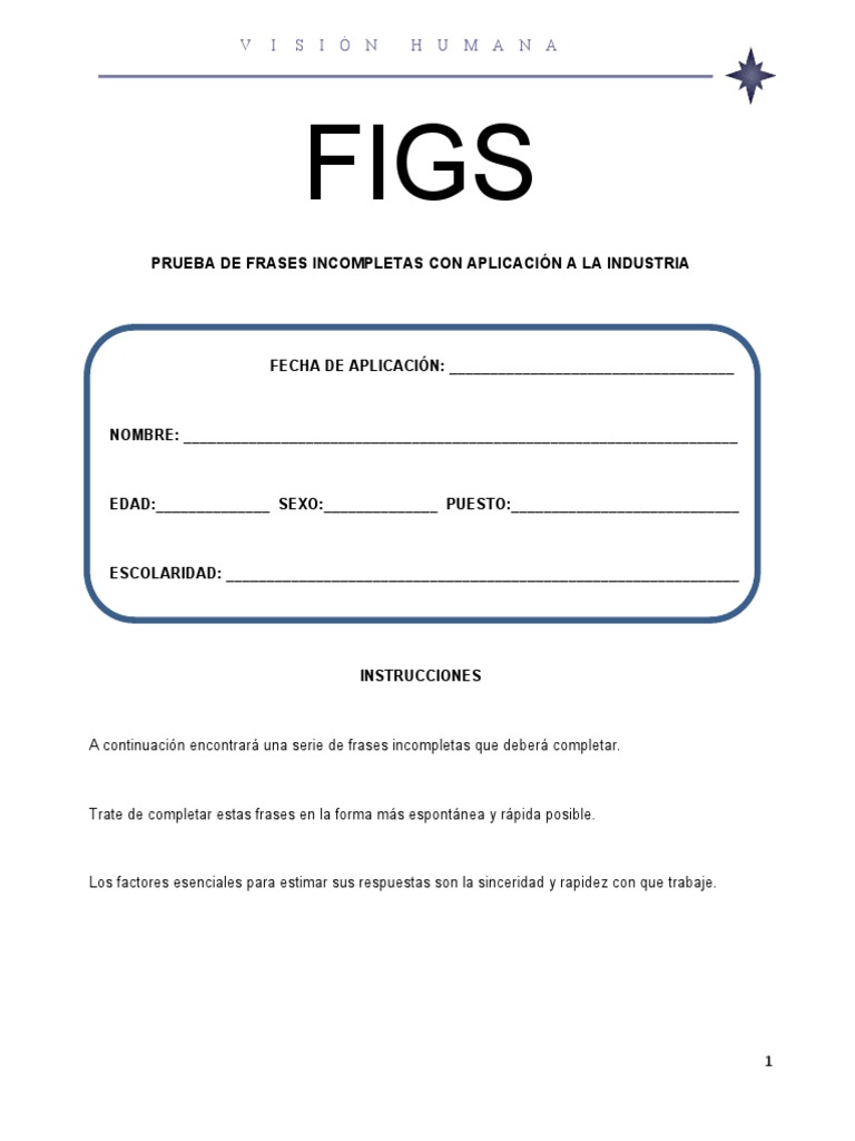 Cuestionario FIGS | PDF