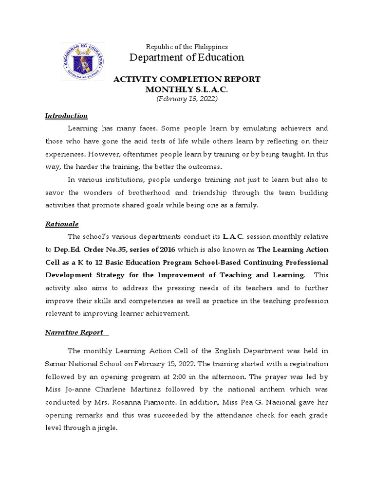 Reorienting Teachers on the New RPMS-PPST: A Report on the English ...