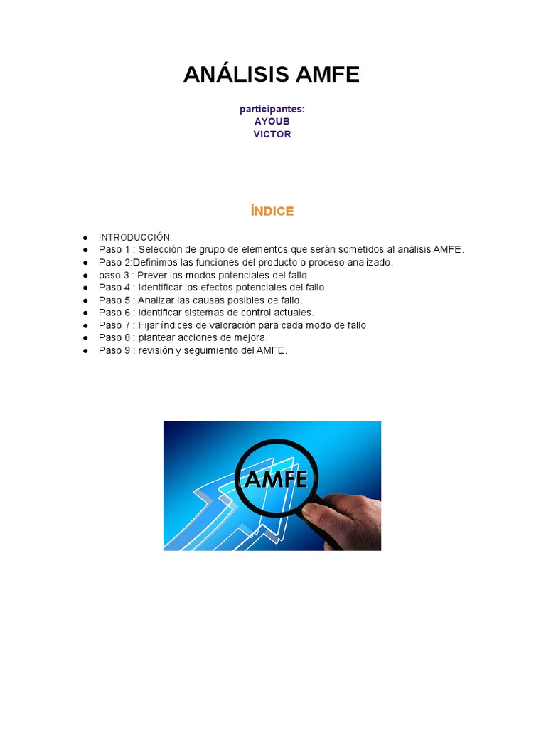Analisis Amfe | PDF | Vehículos