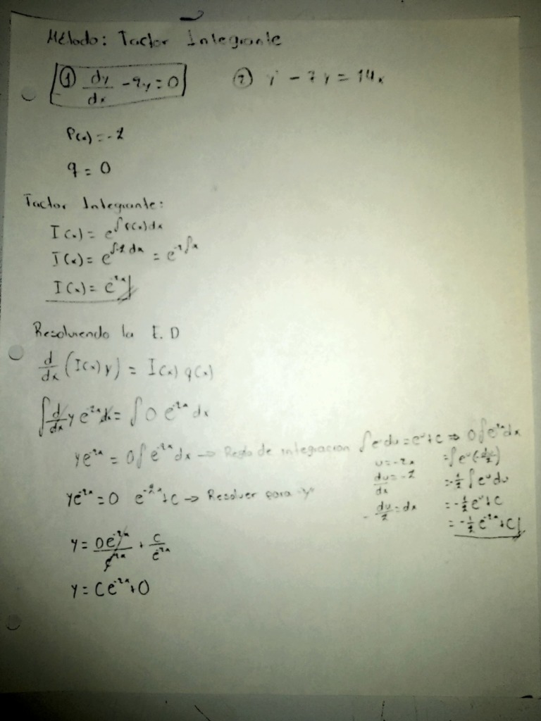 Factor Integrante | PDF