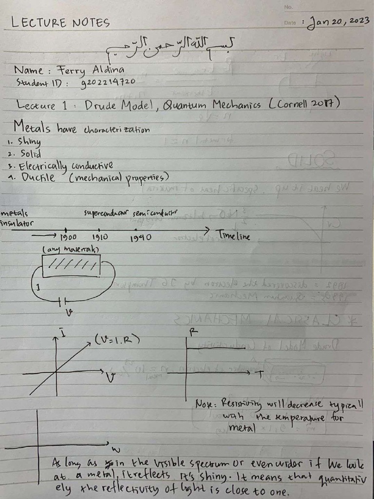 Lecture Notes 1 by Ferry Aldina g202214720 | PDF Lecture Notes 1 by Ferry Aldina g202214720 | PDF