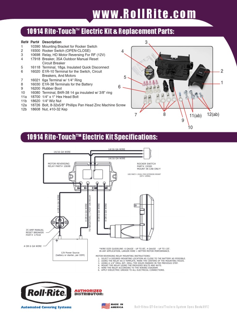 Rite Touch™ Electric Kit & Replacement Parts | PDF