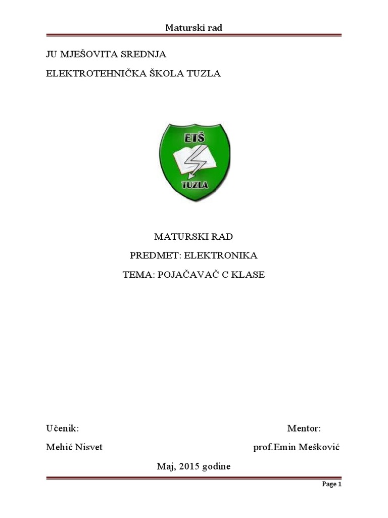 Maturski Rad | PDF