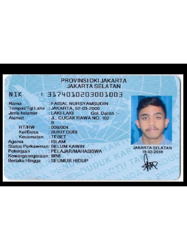 KTP Faisal Nur S | PDF