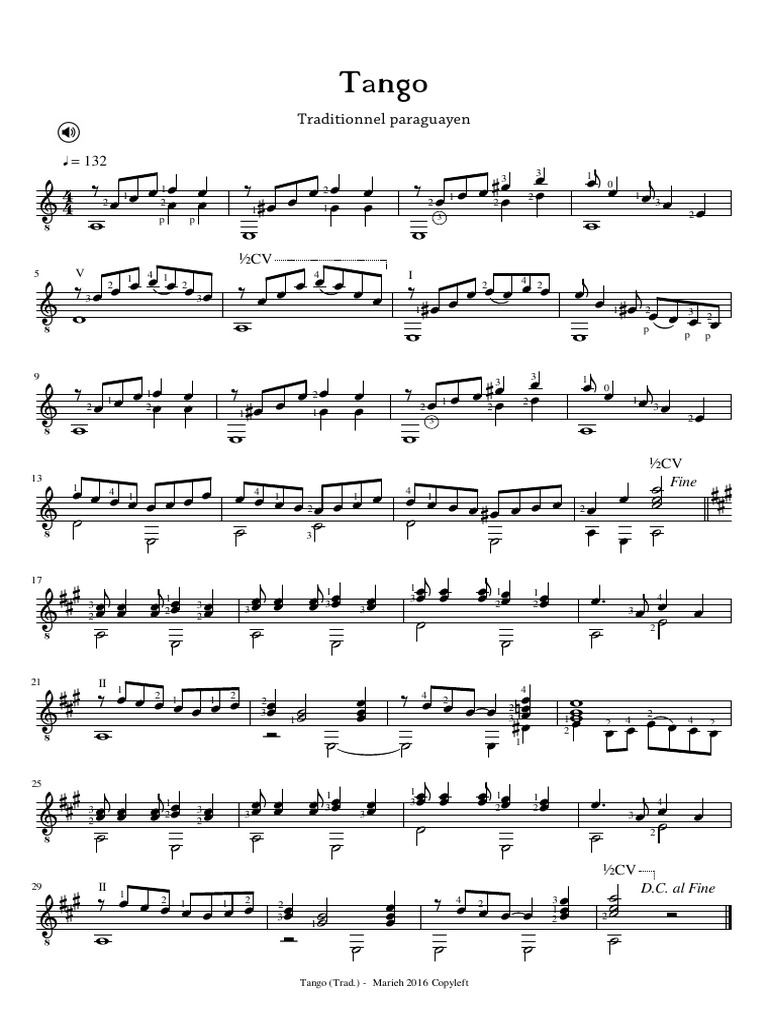 (Free Scores - Com) - Traditional Tango Paraguayen Complete Score 5322 ...