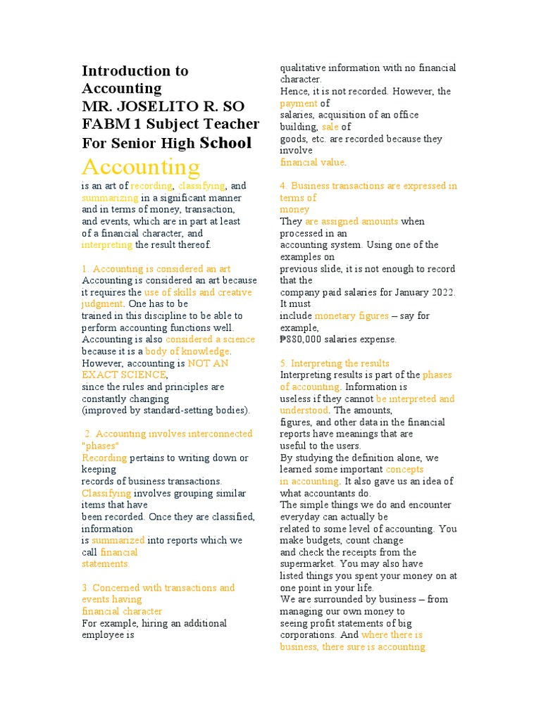 Introduction-to-Accounting and Filipino 2 Modyul 1 and 2 For Grade 11 ...