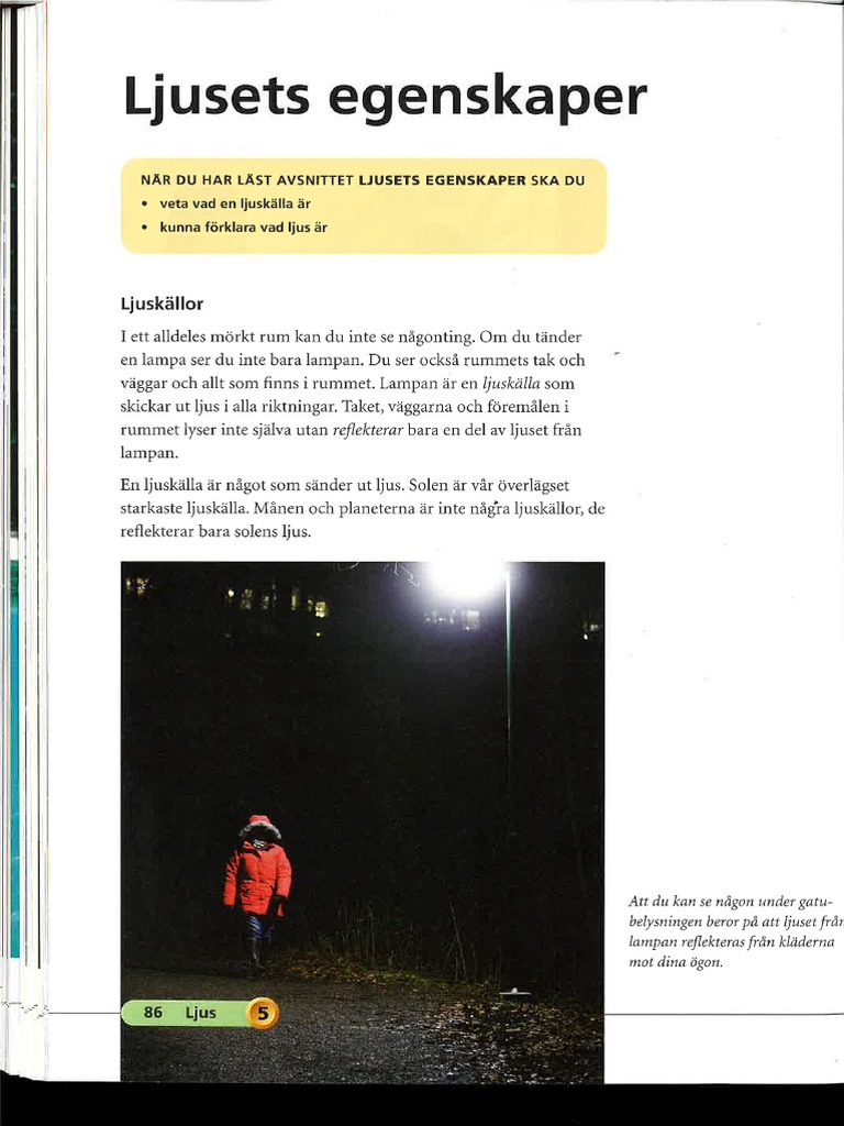 Fysik Direkt Ljuset 86 99 | PDF