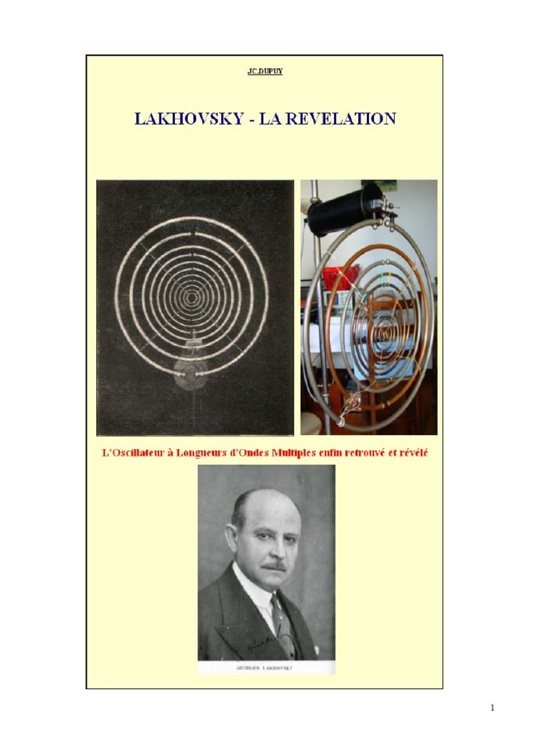 L'oscillateur à ondes multiples de Lakhovsky | PDF | Antenne (Radio ...