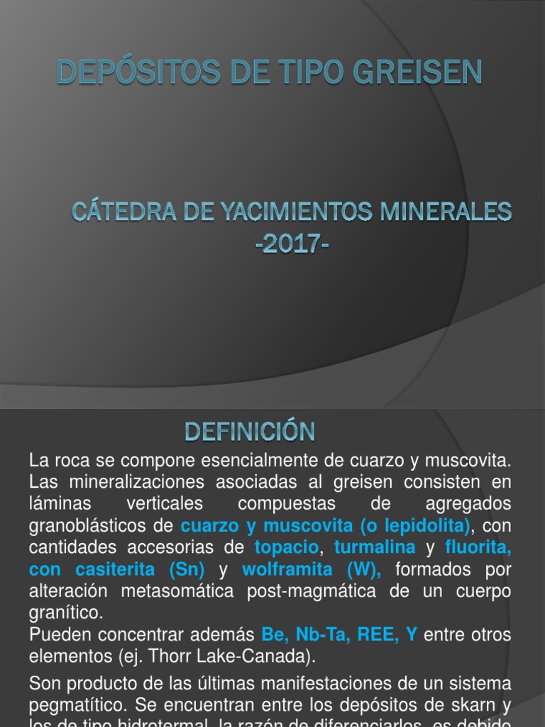 Greisen II | PDF | Minerales | Química
