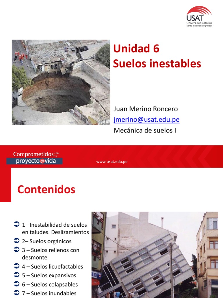 Estabilidad de Suelos Inestables en Taludes | PDF | Falla (geología ...
