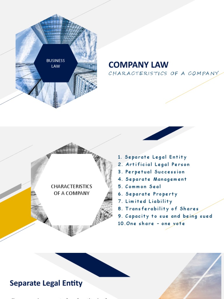 Business Law Presentation | PDF | Companies | Corporate Law