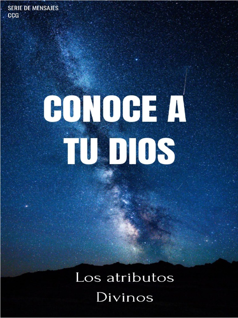 Los Atributos de Dios | PDF | Dios | Trinidad