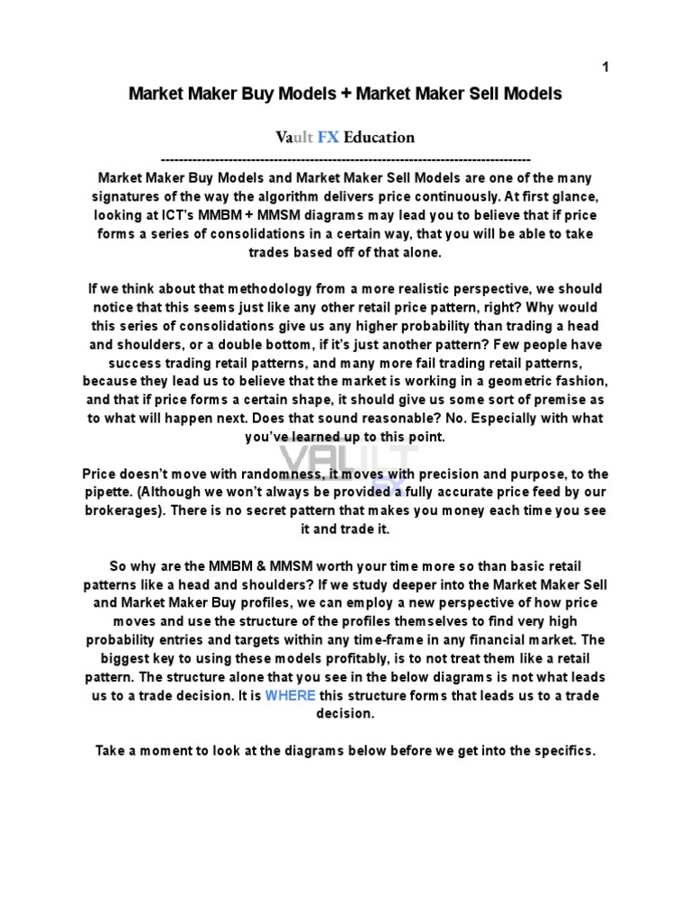 Market Maker Profiles PDF | Download Free PDF | Market Maker | Market Trend