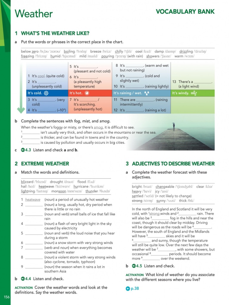 Vocabulary - Weather | PDF