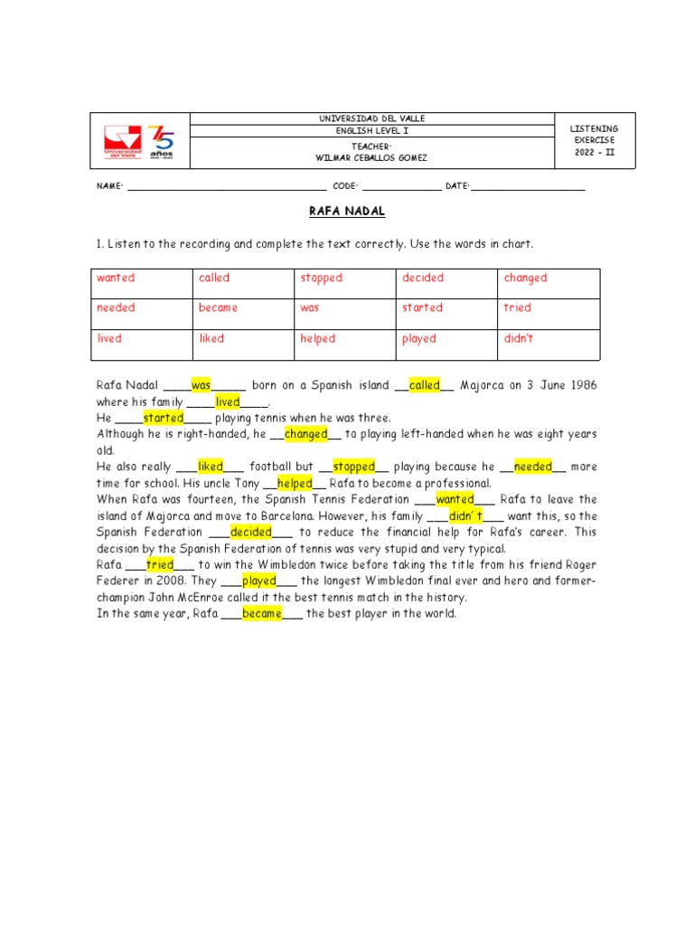Rafael Nadal Reading | PDF | Handedness | Tennis Tournaments