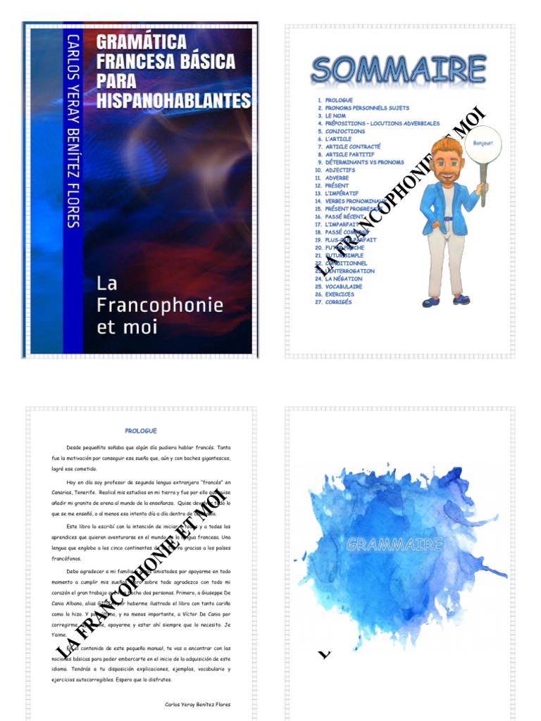 Gramática Francesa Básica para Hispanohablantes PDF | PDF | Verbo ...