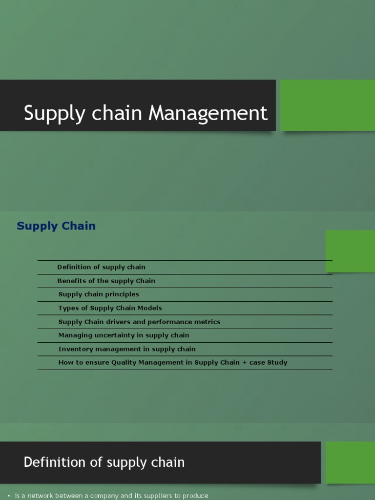Supply Chain 2 Pdf Supply Chain Inventory