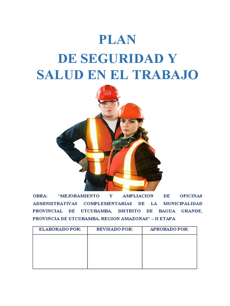 Plan de Seguridad y Salud en El Trabajo Bagua Grande | PDF | Planificación | Seguridad y salud ...
