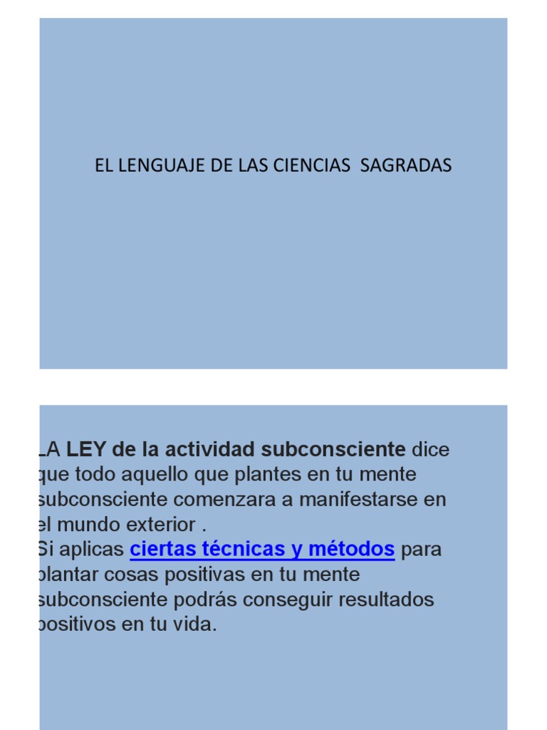 EL LENGUAJE DE LAS CIENCIAS SAGRADAS | PDF | Alquimia | Verdad